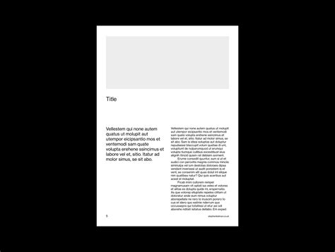 EBook PDF Grid System For InDesign Behance