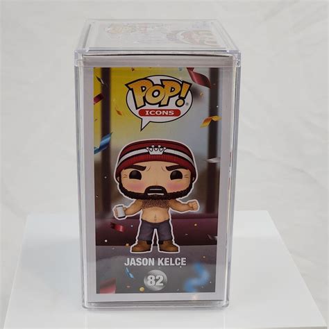 Jason Kelce Shirtless Funko Pop Toy Figure With Pop Protector Sold Out