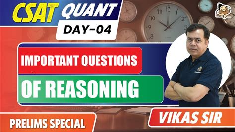 Master These Key Reasoning Questions For Exam Success UPSC Prelims CSAT YouTube