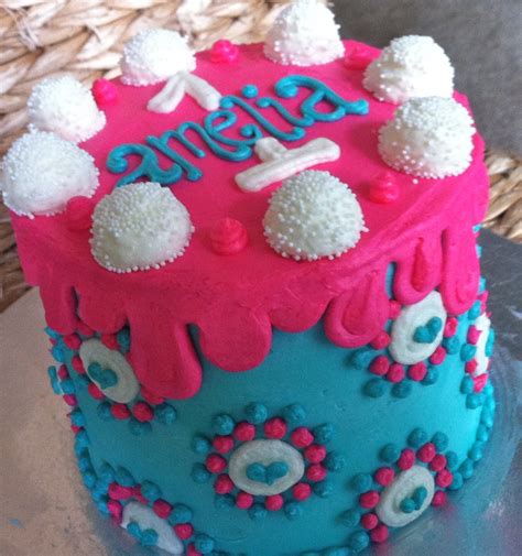 Girly 1st Birthday Smash Cake Hayleycakes And Cookies Cupcake Cakes