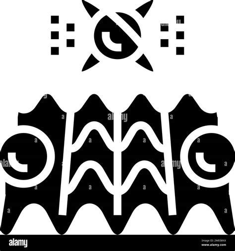 Simulation Quantum Technology Glyph Icon Vector Illustration Stock Vector Image Art Alamy