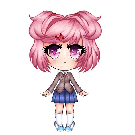 Chibi Doki Doki Literature Club Natsuki By Mokamizore97 On Deviantart