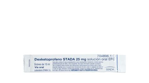 DEXKETOPROFENO STADA 25 MG SOLUCION ORAL EFG 20 Sobres De 10 Ml