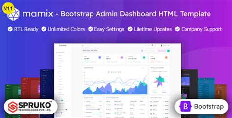 mamix bootstrap admin control panel html template by spruko themeforest