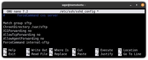 install and setup sftp server on ubuntu