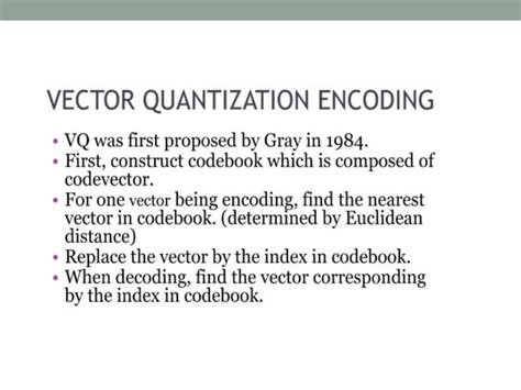 data compression using quantization models ppt