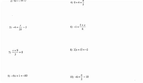 Solve Equations With Fractions Worksheet Fresh Solving Equations With Variables Both Sides With