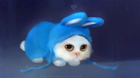 Creative Kitten Hd Illustration Cute Graphics Bunny Creative And