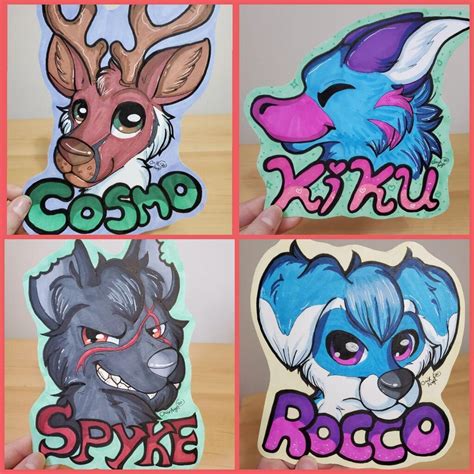 Commission Traditional Badges Batch 3 Weasyl