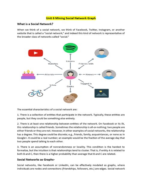 Unit 6 Mining Social Network Graph Pdf Cluster Analysis Vertex