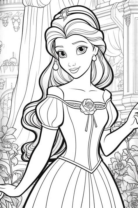 Coloring Pages Printables Disney Princesses