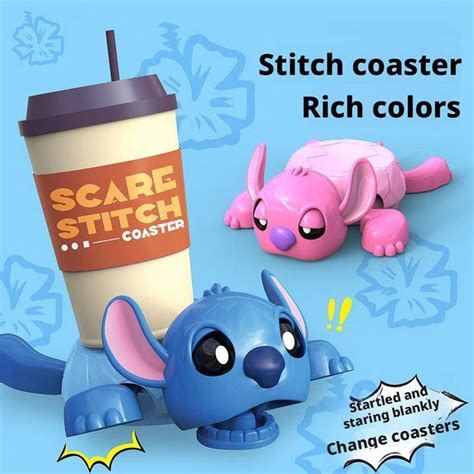 Funny Stitch Turtle Coaster Cup Mat 3d Printed Automatic Ope Tiktok
