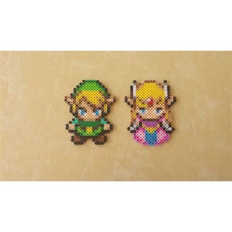 Chaveiro League Of Zelda Hama Beads Perler Beads Pixel Art Shopee