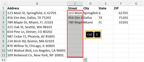 5 ways to separate addresses in microsoft excel how to excel