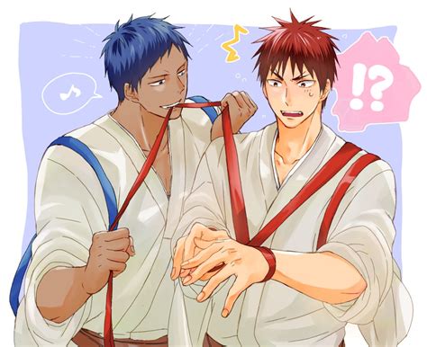 Aomine Daiki And Kagami Taiga Kuroko No Basuke Drawn By Colorpanther Danbooru