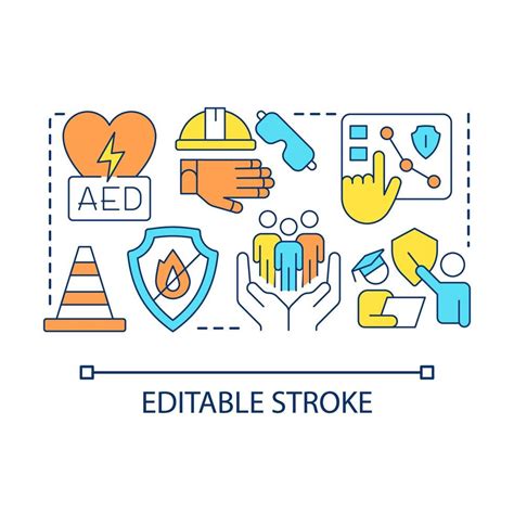 Regular Training Concept Icon Employee Informing Safety Course Avoiding Workplace Injuries