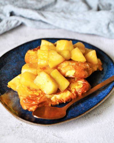 Recette Brioche perdue aux pommes caramélisées sur Chefclub daily
