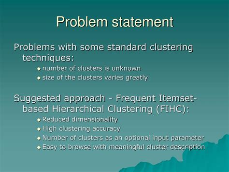 PPT Hierarchical Document Clustering Using Frequent Itemsets Benjamin