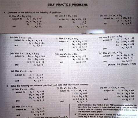 Graphical Method Questions Pdf Mathematical Optimization