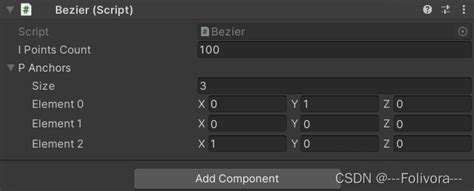 【unity】计算并绘制贝塞尔曲线unity 曲线运算 Csdn博客