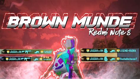 Brown Munde Pubg Mobile Montage Ft Redmi Note Youtube