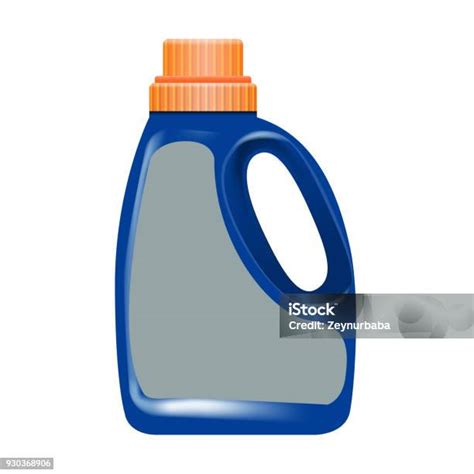 빈 세탁 세제 패키지 디자인 파란색 컨테이너 병 고립 배경 3차원 형태에 대한 스톡 벡터 아트 및 기타 이미지 3차원 형태 가루눈 가정 생활 Istock