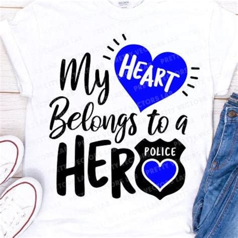 Police Love Svg Etsy
