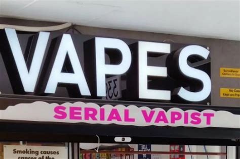 Vape Shop Branded Disgusting For Name That Appears To Play On