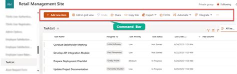 Customize Sharepoint List Toolbar Buttons With List Formatting