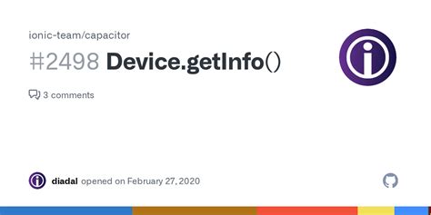 Devicegetinfo · Issue 2498 · Ionic Teamcapacitor · Github