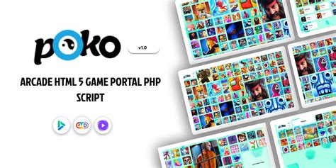 poko arcade html 5 game portal php script by codervp codester