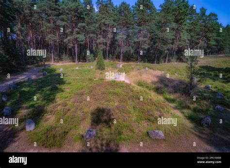 Top View On Stone Circles At Odry An Ancient Burial And Worship Place