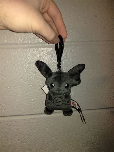 Fragment Design Thunderbolt Project Pikachu Keychain In Hand Grailed