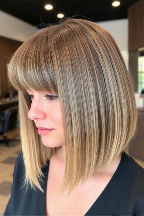 25 A Line Haircuts To Personalize Your Style Blunt A Line Bob With