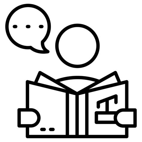 Storytelling Icon Line Vector Illustration 37328602 Vector Art At Vecteezy
