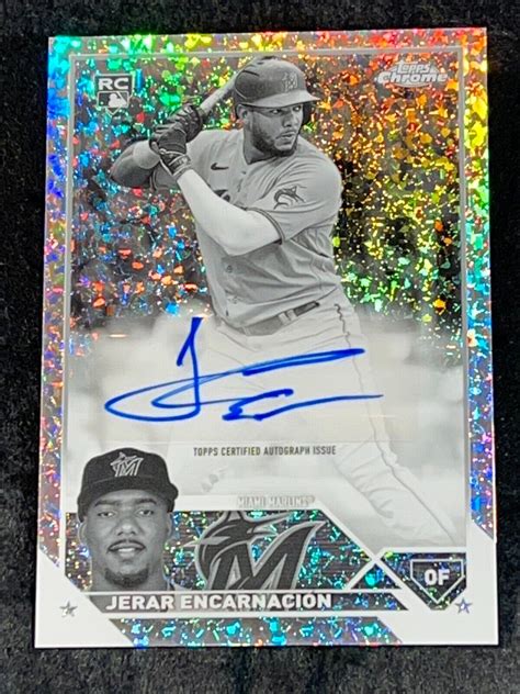 2023 Topps Chrome MINI DIAMOND REFRACTOR ROOKIE AUTO Jerar Encarnacion SSP 2 EBay
