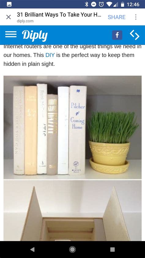 Hiding Router Hidden Storage Tiny Apartment Home Crafts