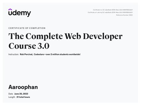 aaroophan varatharajan on linkedin udemy course completion certificate