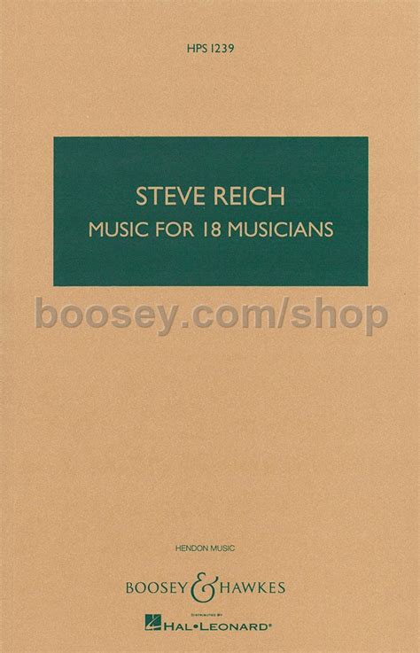 Steve Reich Music For 18 Musicians