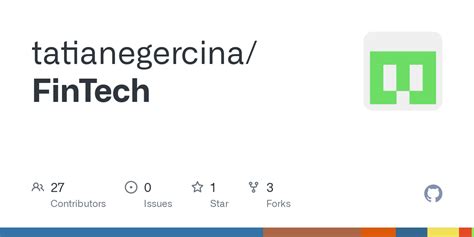 GitHub Tatianegercina FinTech