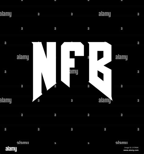 Nfb Letter Logo Design For Technology Company Nfb Logo Design Black