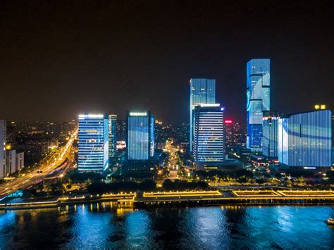 福建福州闽江两岸夜景灯光航拍摄影图图片 包图网企业站