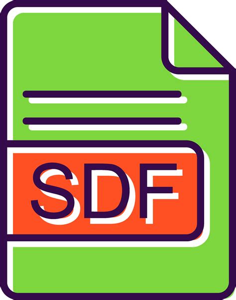 Sdf File Format Filled Design Icon 44056537 Vector Art At Vecteezy