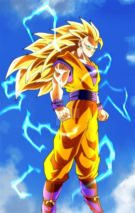 Goku Ssj 3 Manga Color By Aniartes On Deviantart