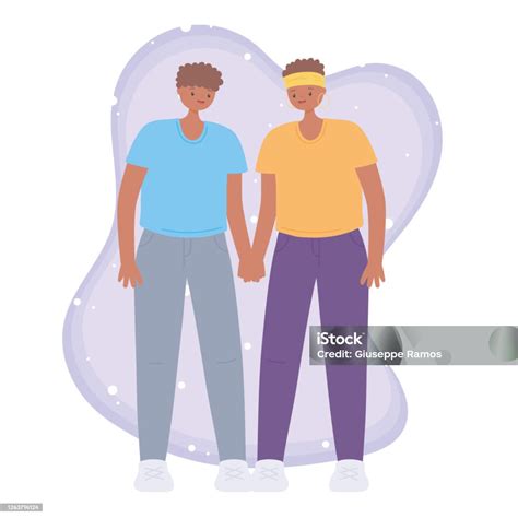 다양한 다인종 및 다문화 사람들 아프로 아메리칸 젊은 커플 캐릭터 만화 디자인 공동체에 대한 스톡 벡터 아트 및 기타 이미지