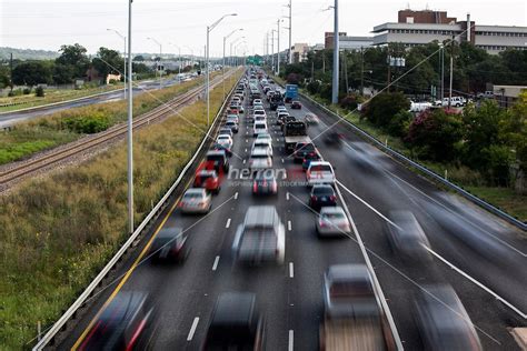 Morning Rush Hour Traffic On Mopac Expressway Loop 1 Near Downtown