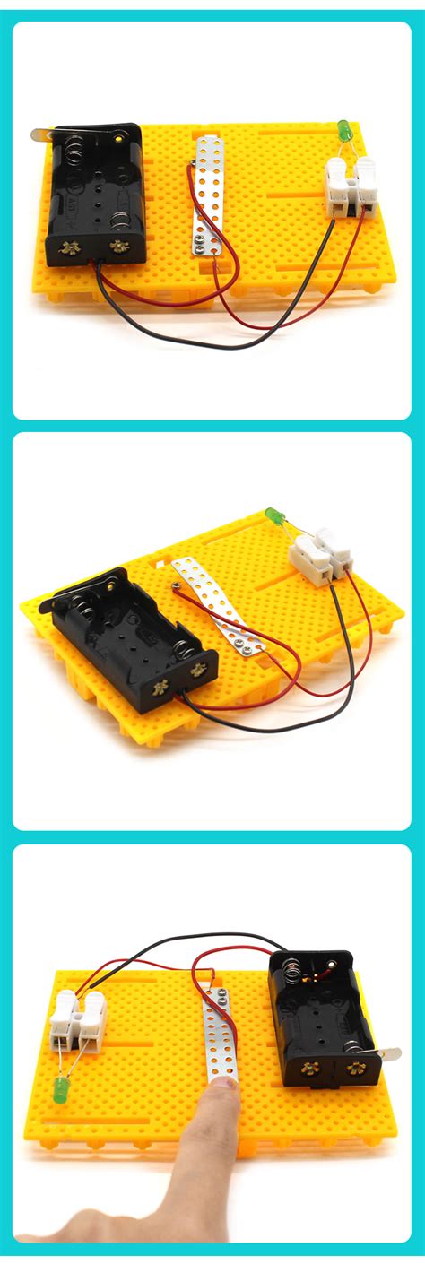 灯光摩尔斯码发报机1号小发明制作手工diy材料包简单电路知识学习科技小制作手工制作千水星 Diy