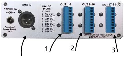 ELM Video Technology DMX V DMX To Volt Converter User Guide