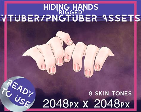 Vtuber Hands On Edge Vtuber Asset Vtuber Accessory Vtuber Hand