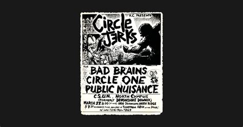 Retro Poster Punk 80s Circle Jerks T Shirt TeePublic